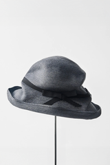 Mature Ha - Boxed Hat 11cm Brim with Ribbon - Charcoal/Black – Scarlet ...