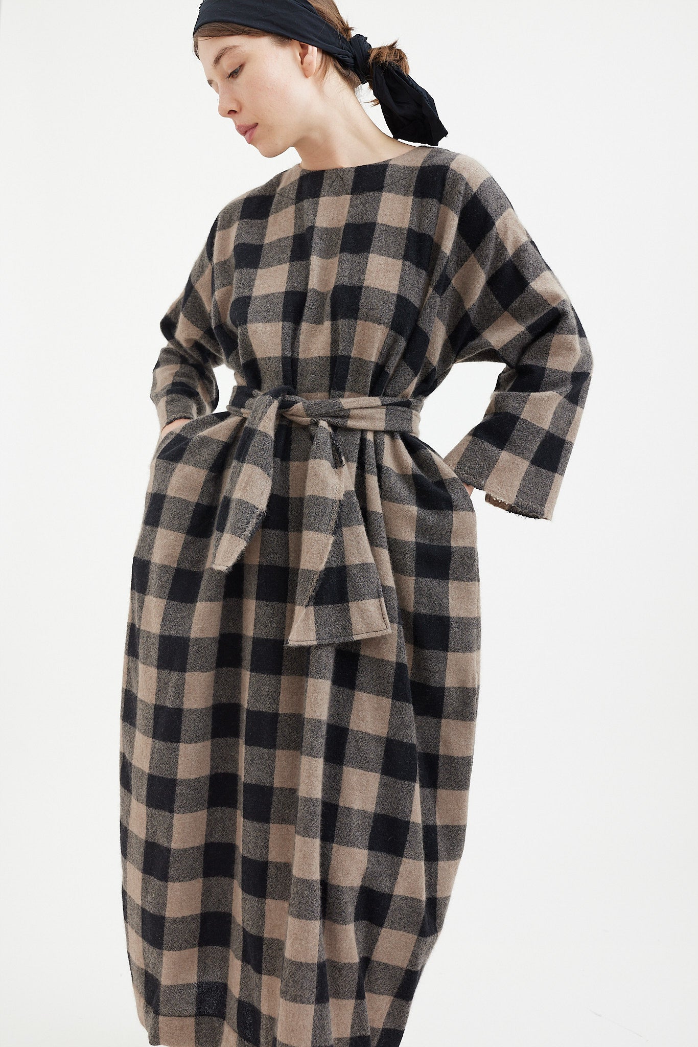 Daniela Gregis - Dress Luciana - Brown Black Check – Scarlet Jones