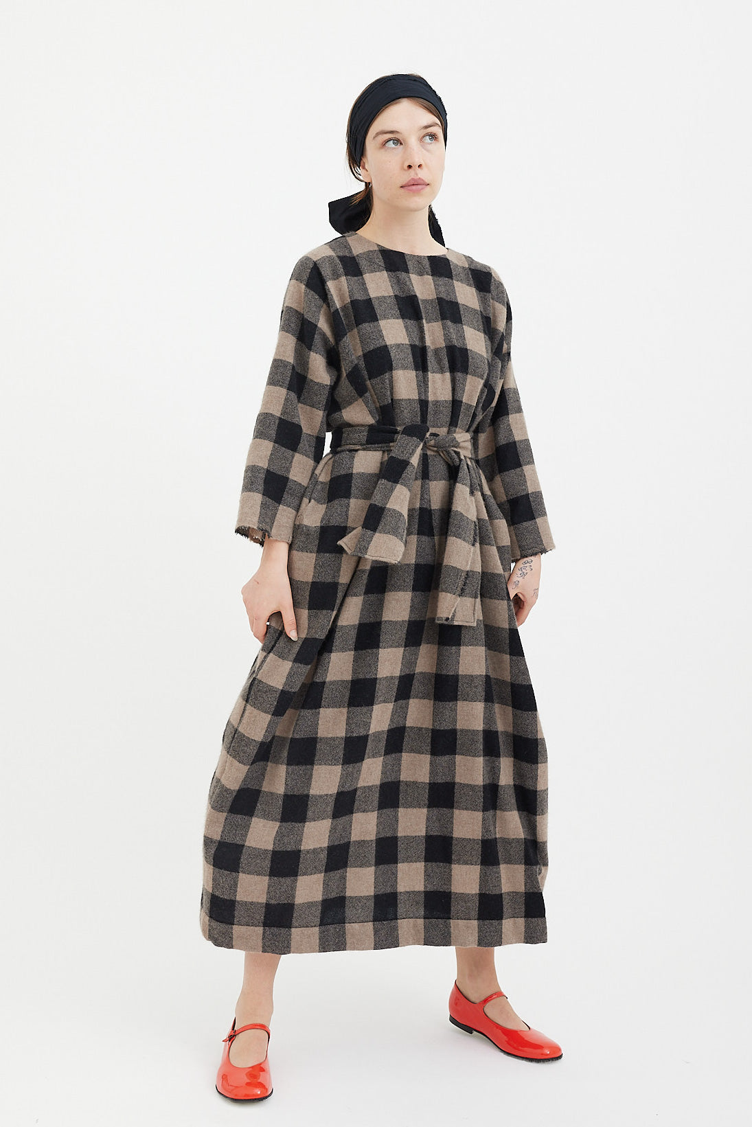 Daniela Gregis - Dress Luciana - Brown Black Check – Scarlet Jones
