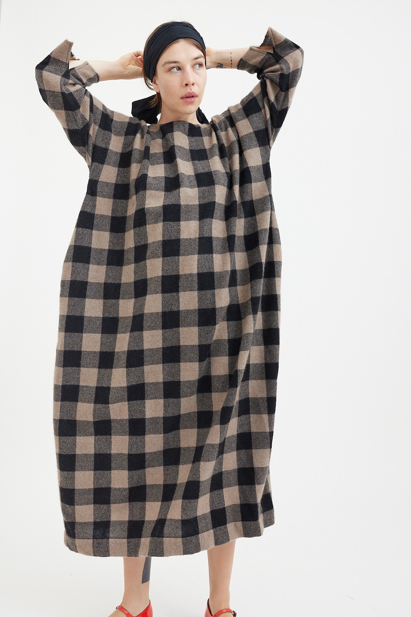 Daniela Gregis - Dress Luciana - Brown Black Check – Scarlet Jones